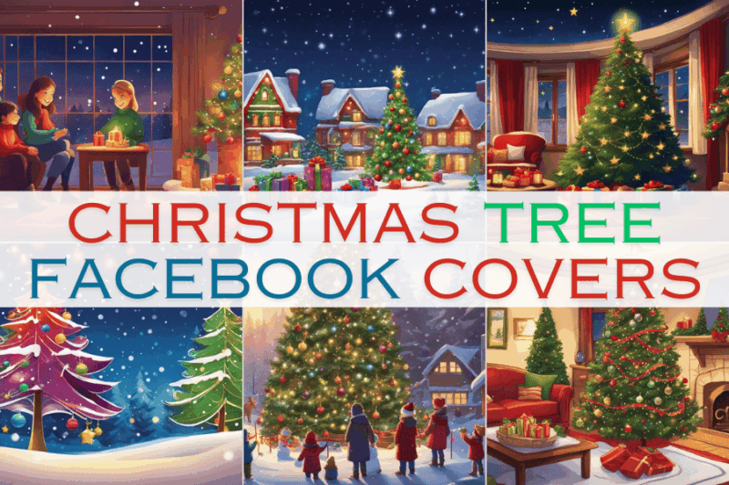 32 FREE Christmas Tree Facebook Cover To Deck Your Profile