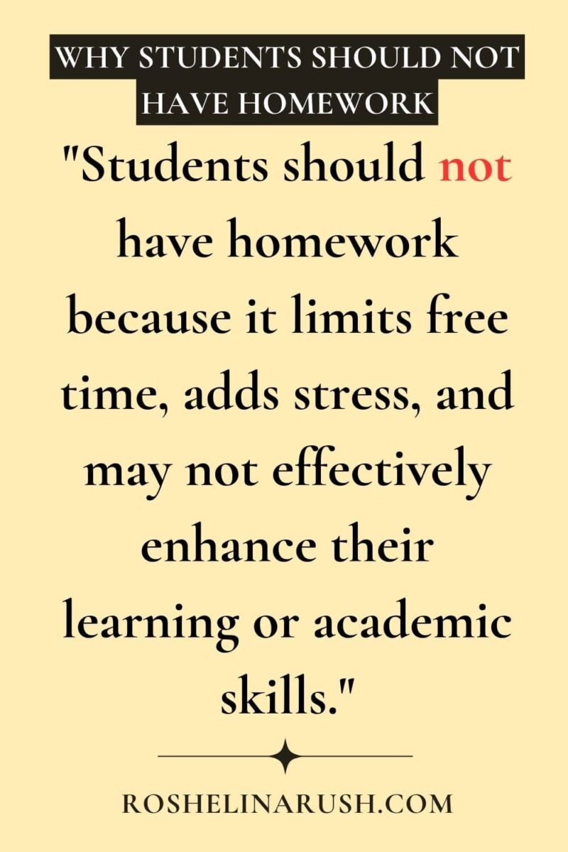 15 Shocking Reasons Why Students Should NOT Have Homework
